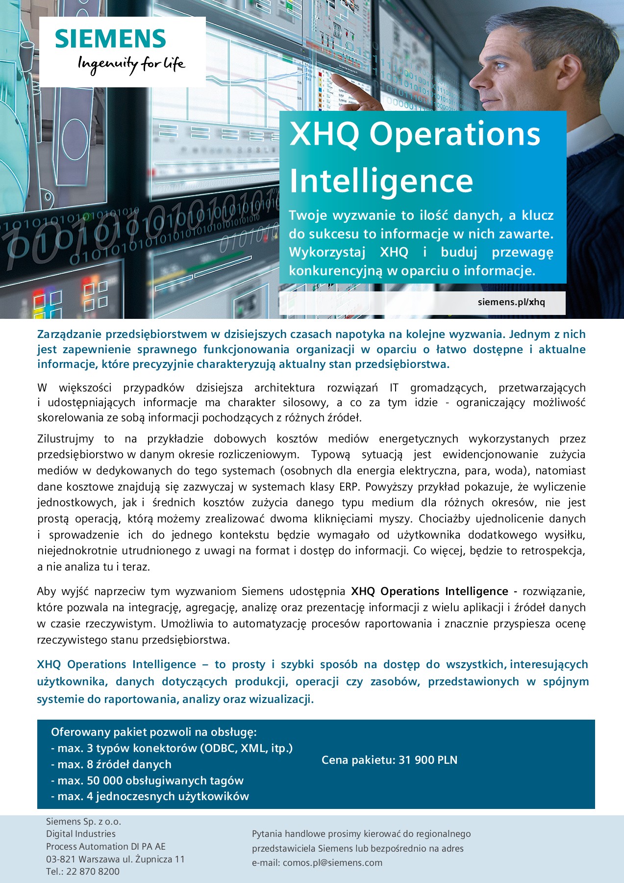 XHQ Operations Intelligence – podręczniki, broszury, katalogi dla ...