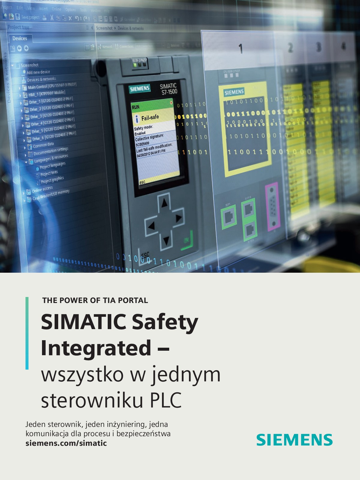SIMATIC Safety Integrated – wszystko w jednym sterowniku PLC ...